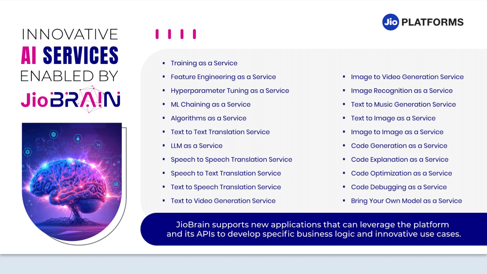 Jio Unveils Jio Brain: A 5G-Integrated AI Platform - Automation Vault